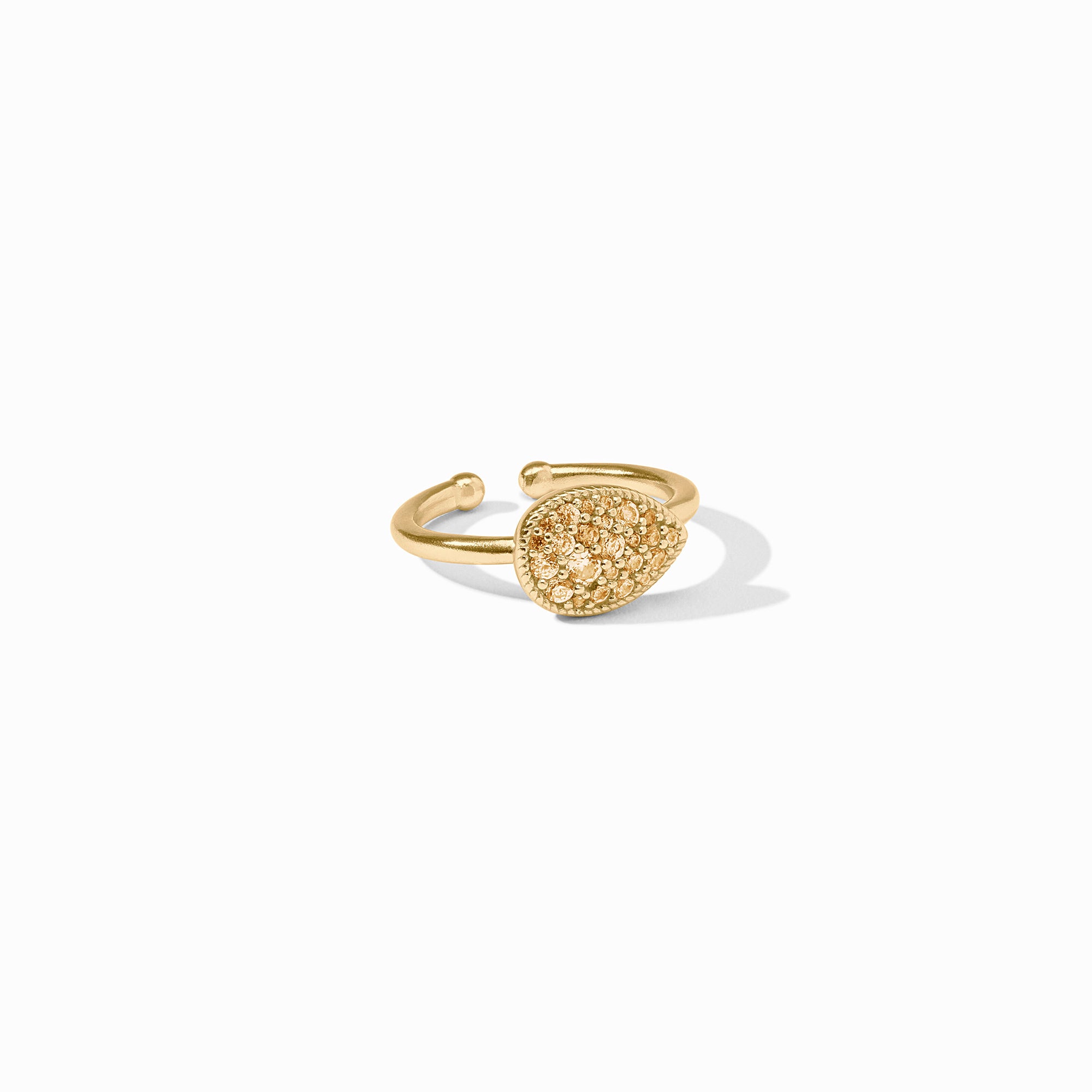 Pavé Teardrop Stacking Ring | Julie Vos