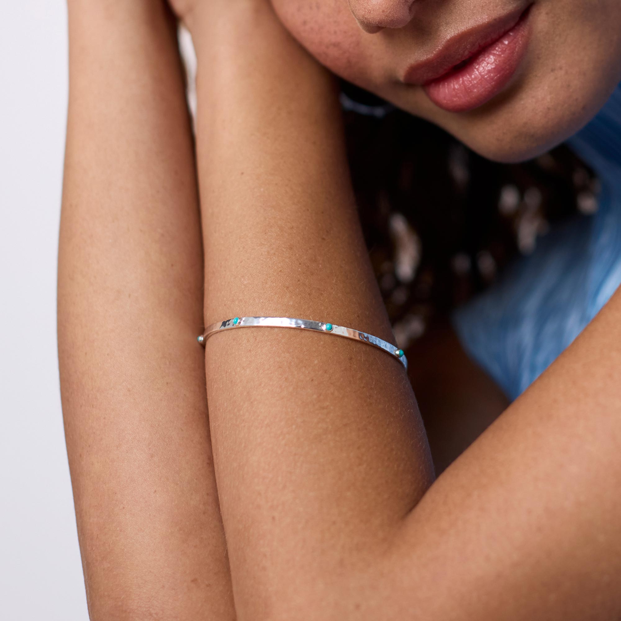 Crescent Stone Bangle | Julie Vos