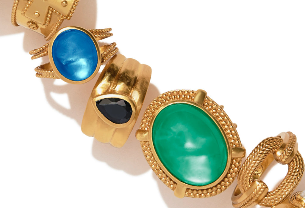 24K Gold Plate & Gemstone Bracelets | Julie Vos