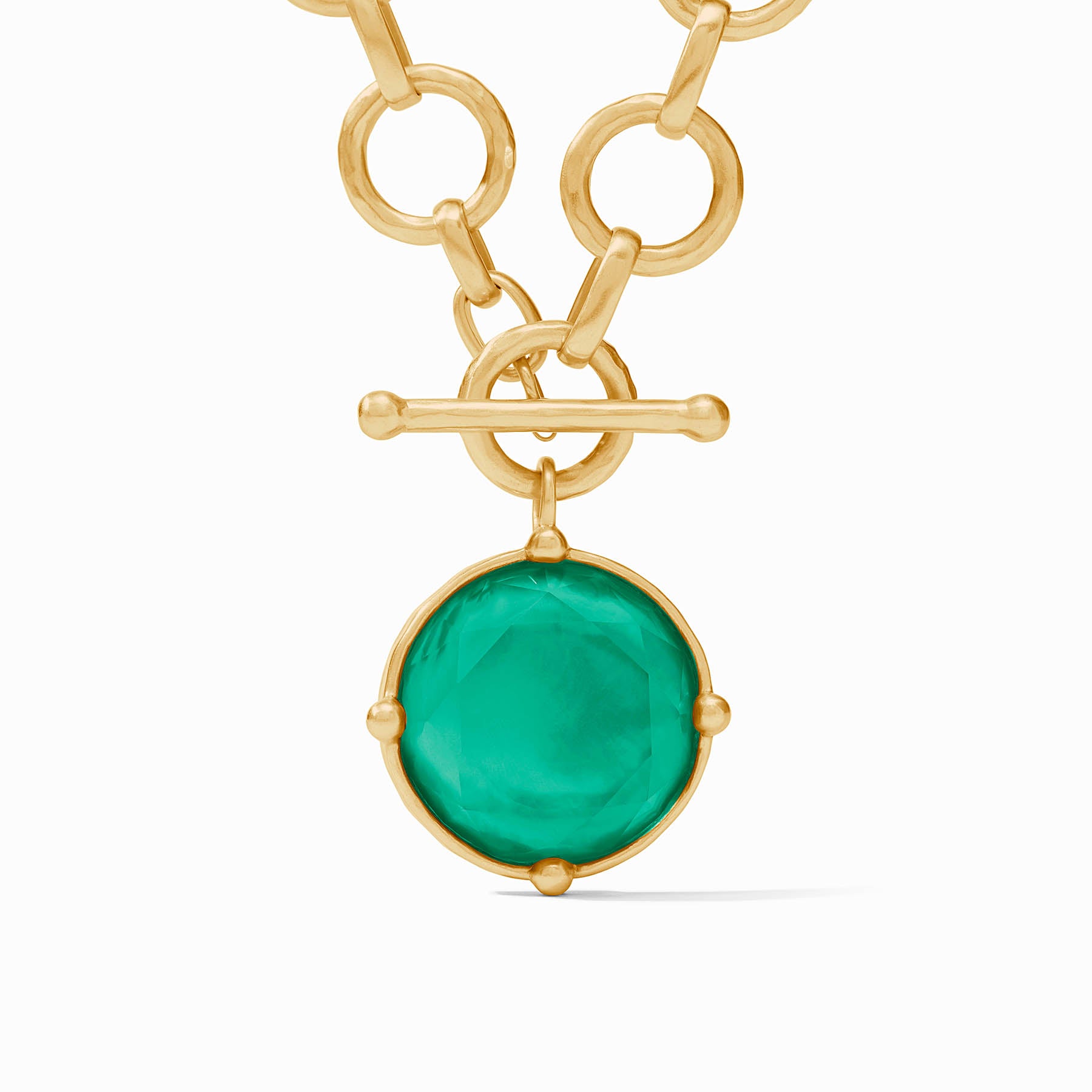 Green statement necklace store