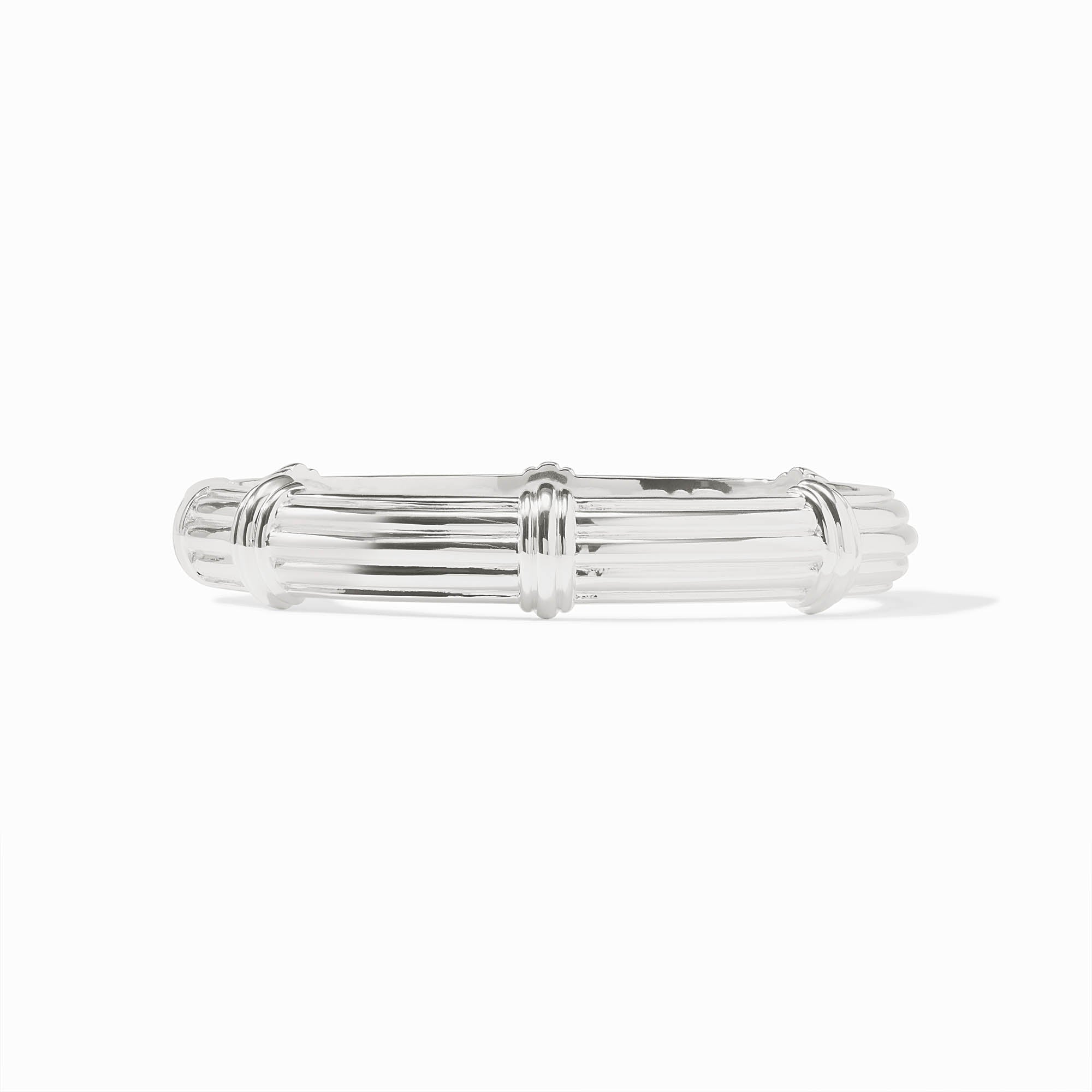 Portofino Demi Hinge Silver Bangle | Julie Vos