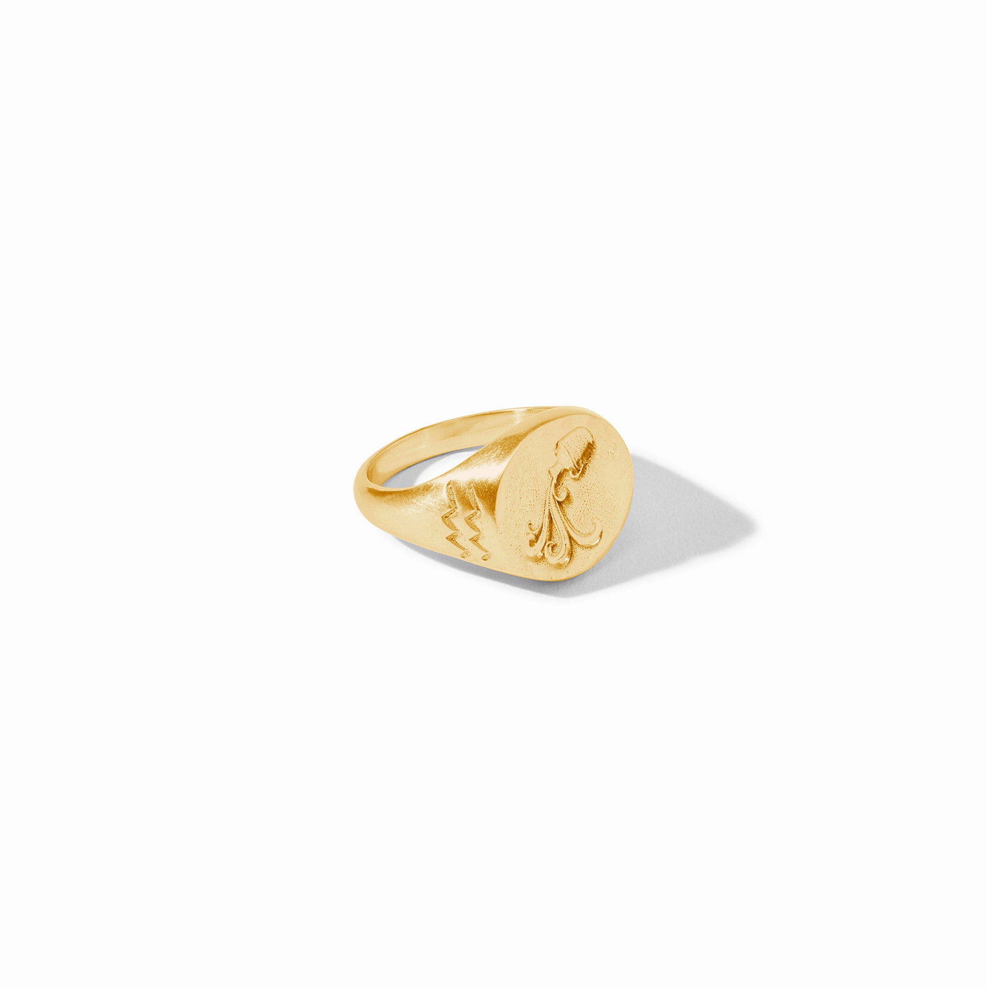 Zodiac Signet Ring - Aquarius | Julie Vos