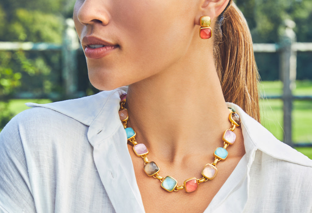 24K Gold Plate & Gemstone Bracelets | Julie Vos